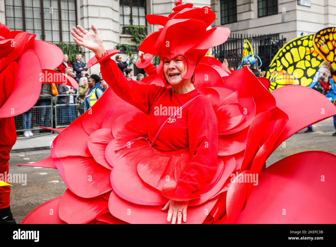 London, UK. 12th Nov, 2022. Participants in colourful outfits from the ...