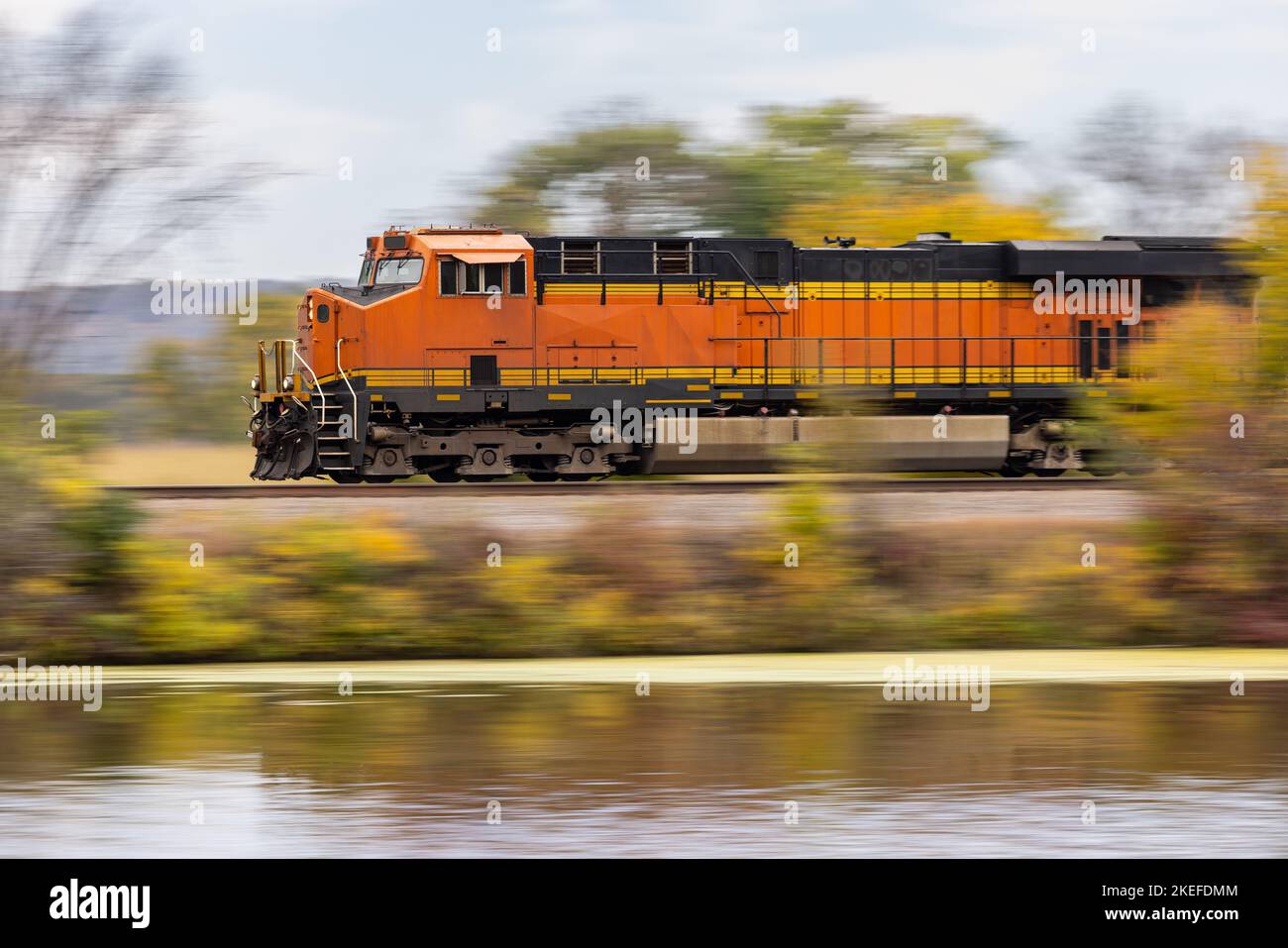 Railroad freight train in motion hi-res stock photography and images - Alamy