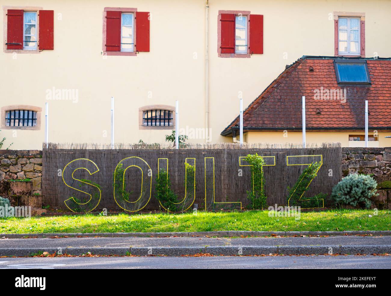 Soultz, France - October 10, 2022: Soultz is a small village in Alsace ...
