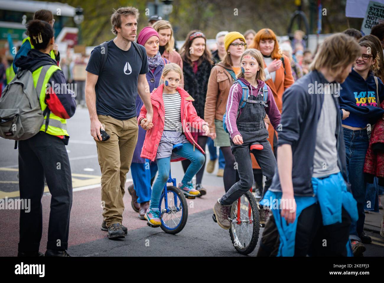 Protesters at the Edinburgh COP27 solidarity march which saw thousands ...