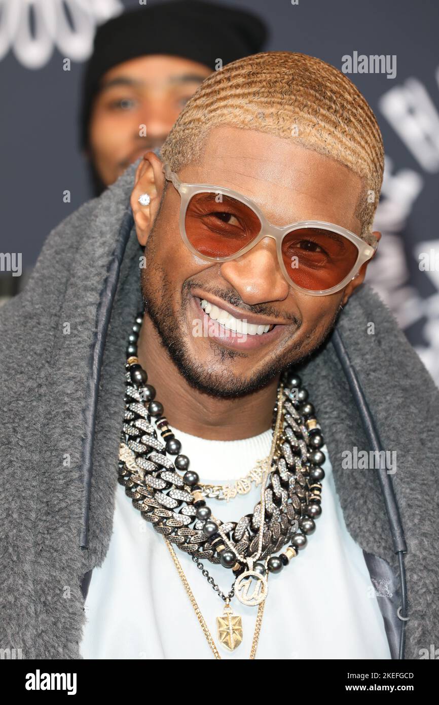 Usher attends the Opening of Flipper's Roller Boogie Palace in London ...