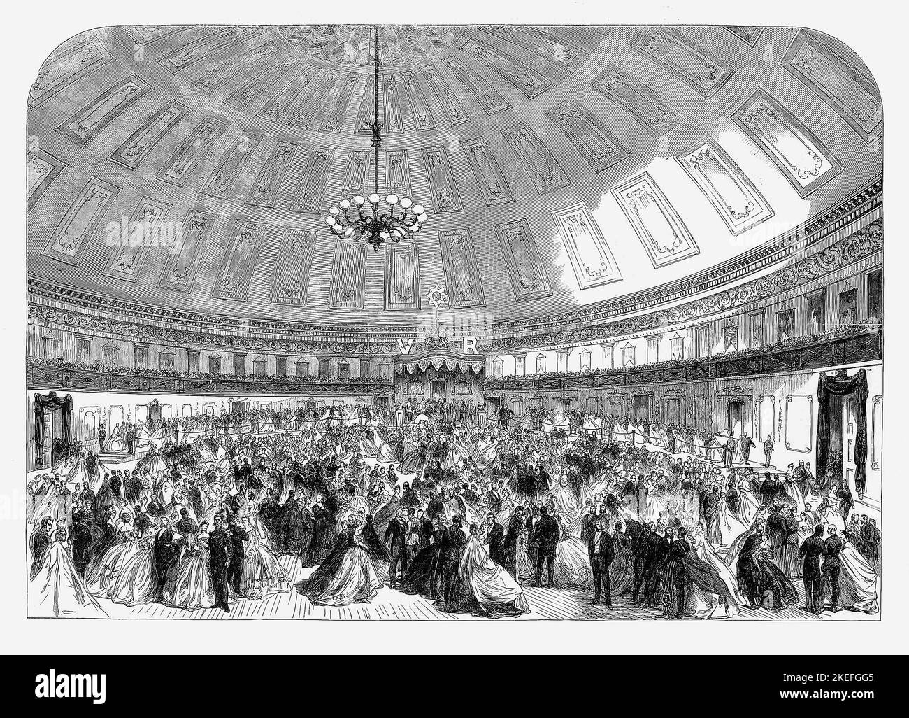 A ball in honour of the Prince of Wales given in the Mansion House ...