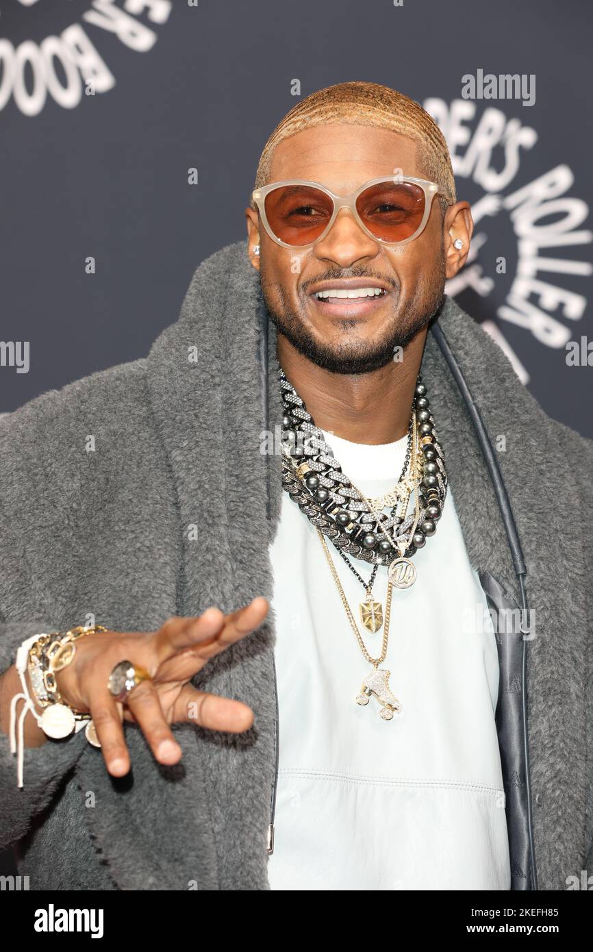 Usher attends the Opening of Flipper's Roller Boogie Palace in London ...