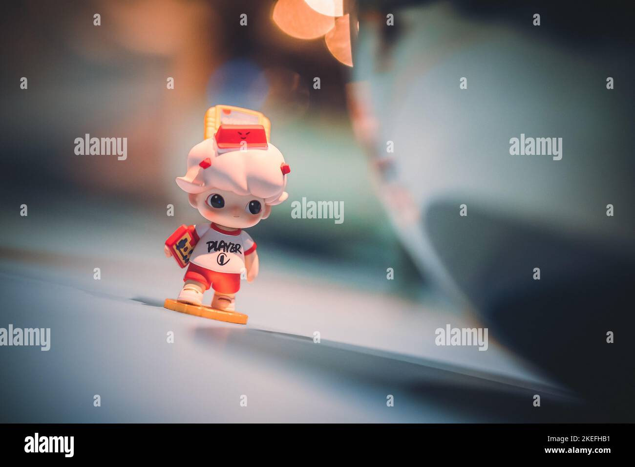 A Pop Mart Dimoo toy from Time Roaming series Stock Photo - Alamy