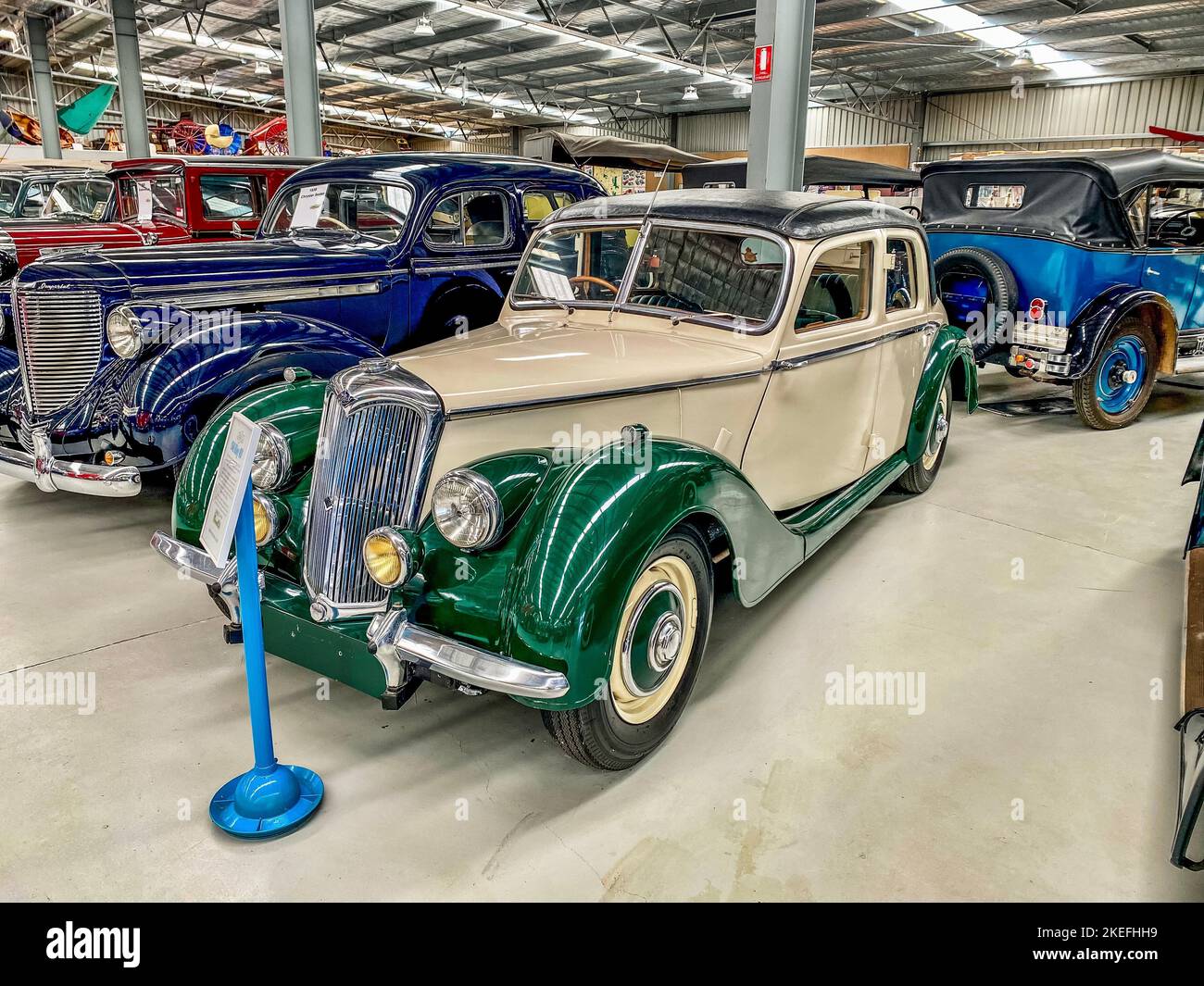 A scenic view of a vintage car on Display at the National Transport ...