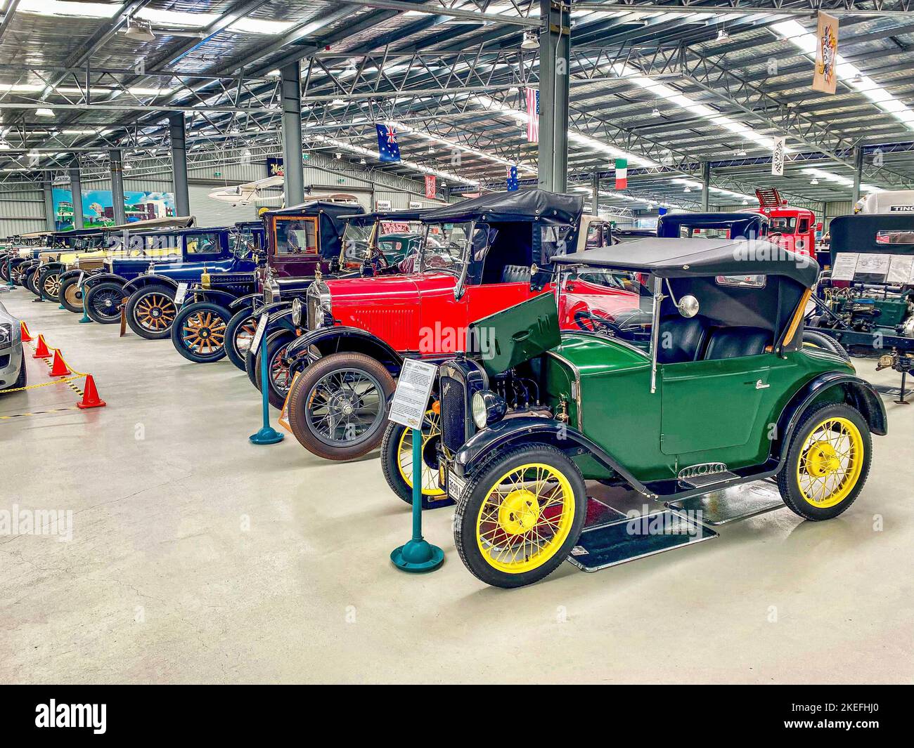 A scenic view of a Group of vintage cars on Display at the National ...
