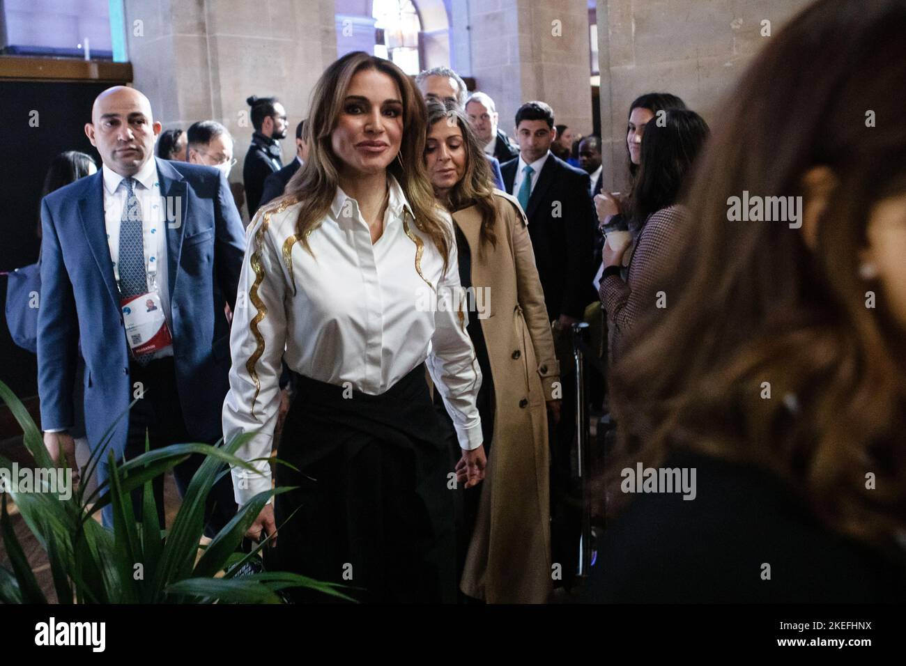 Paris, France, September 11, 2022, Paris Peace Forum, Her Majesty Rania ...