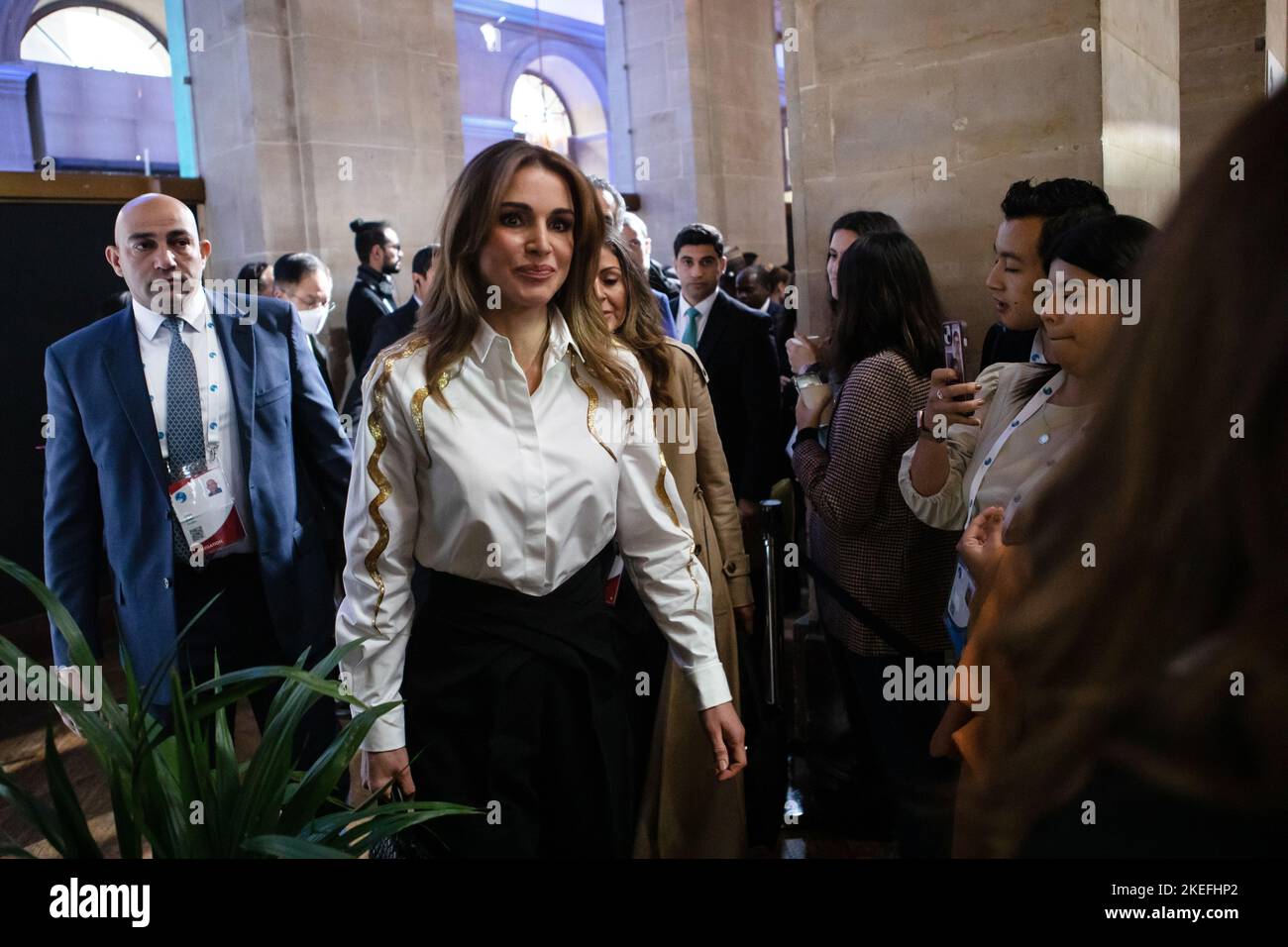 Paris, France, September 11, 2022, Paris Peace Forum, Her Majesty Rania ...
