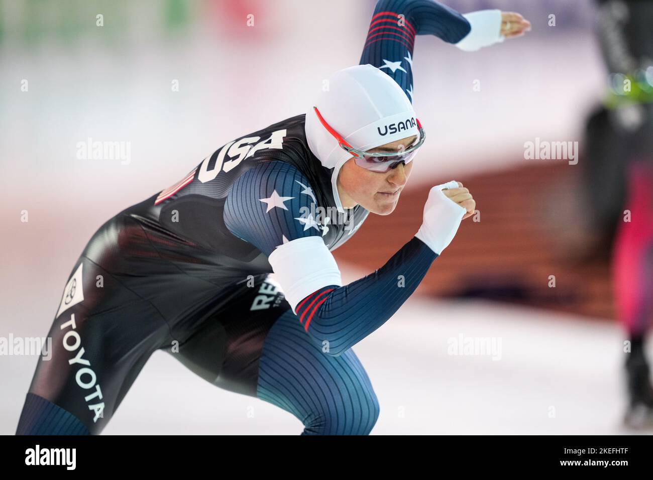 STAVANGER, NORWAY - NOVEMBER 12: Kimi Goetz of USA competing on the ...