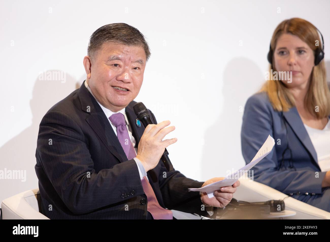 Paris, France, September 11, 2022, Paris Peace Forum, Chen Zhu ...