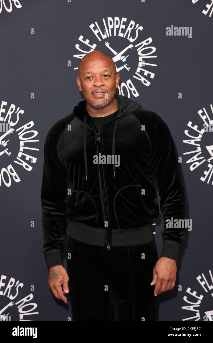 Dr. Dre attends the Opening of Flipper's Roller Boogie Palace in London ...