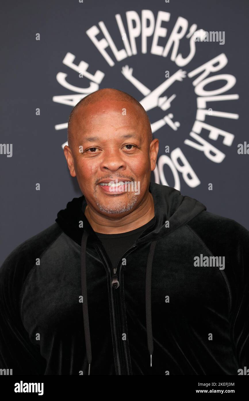 Dr. Dre attends the Opening of Flipper's Roller Boogie Palace in London ...