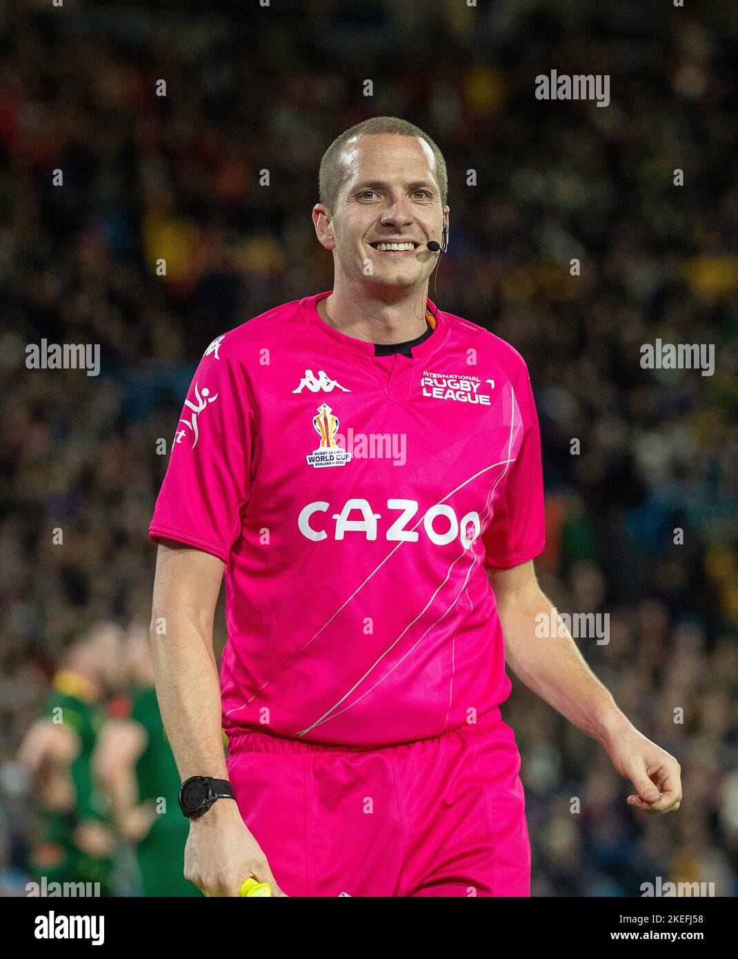 Leeds, UK. 12th Sep, 2020. *** Touch judge Warren Turley during the ...