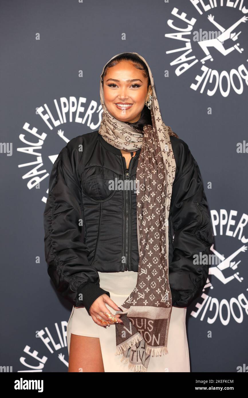 Joy Crookes attends the Opening of Flipper's Roller Boogie Palace in ...