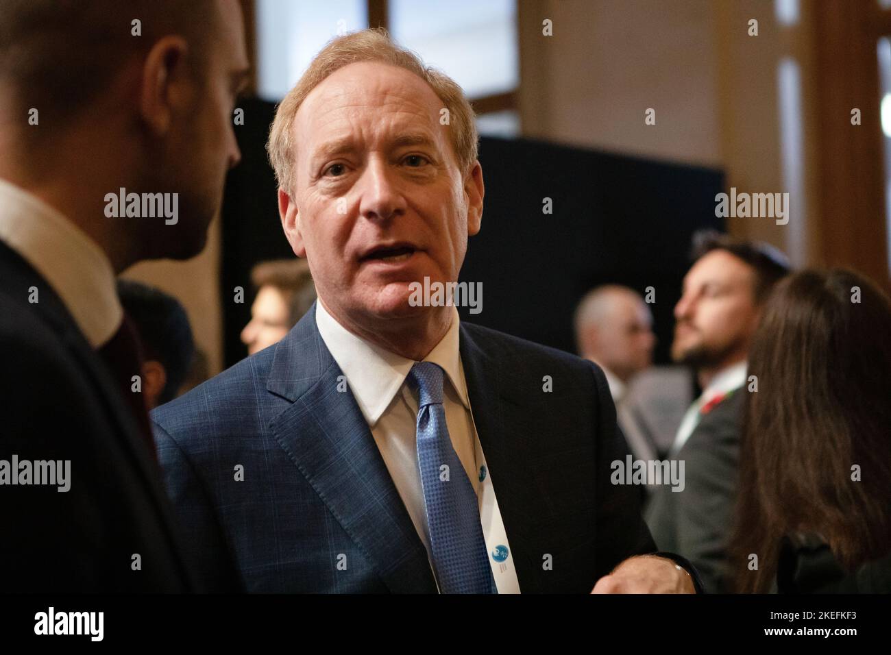Paris, France, September 11, 2022, Paris Peace Forum, Brad Smith ...