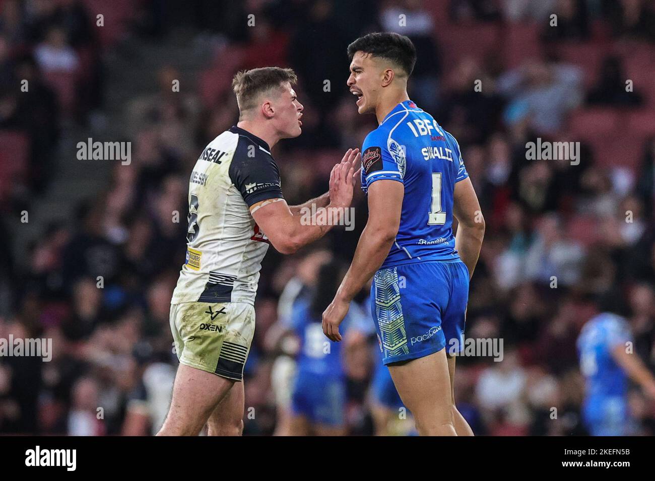 London, UK. 12th Nov, 2022. An altercation between Jack Welsby of ...