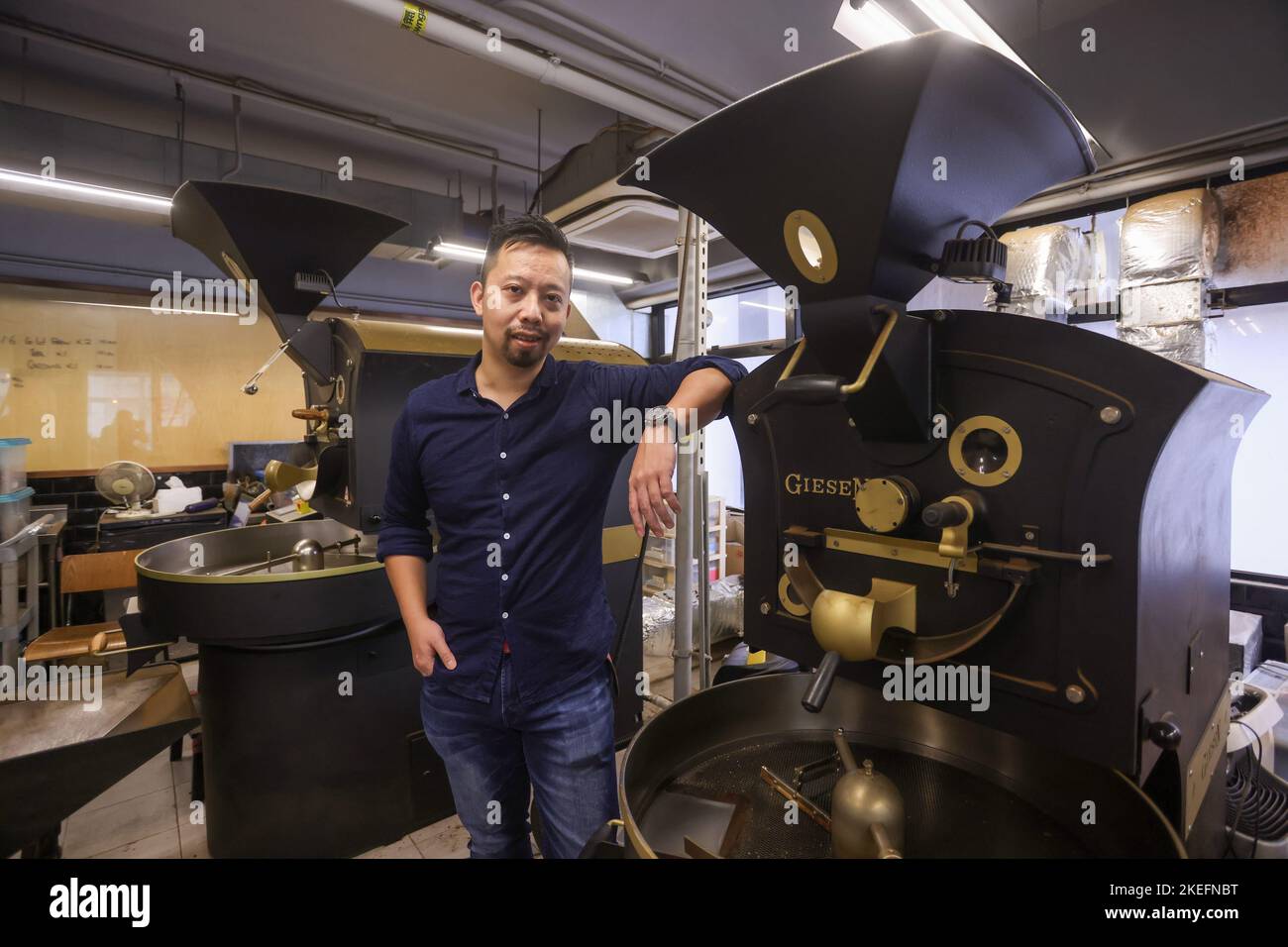 Alchemy Coffee founder Peter Ambrose Law, at the Roasters Alchemy ...