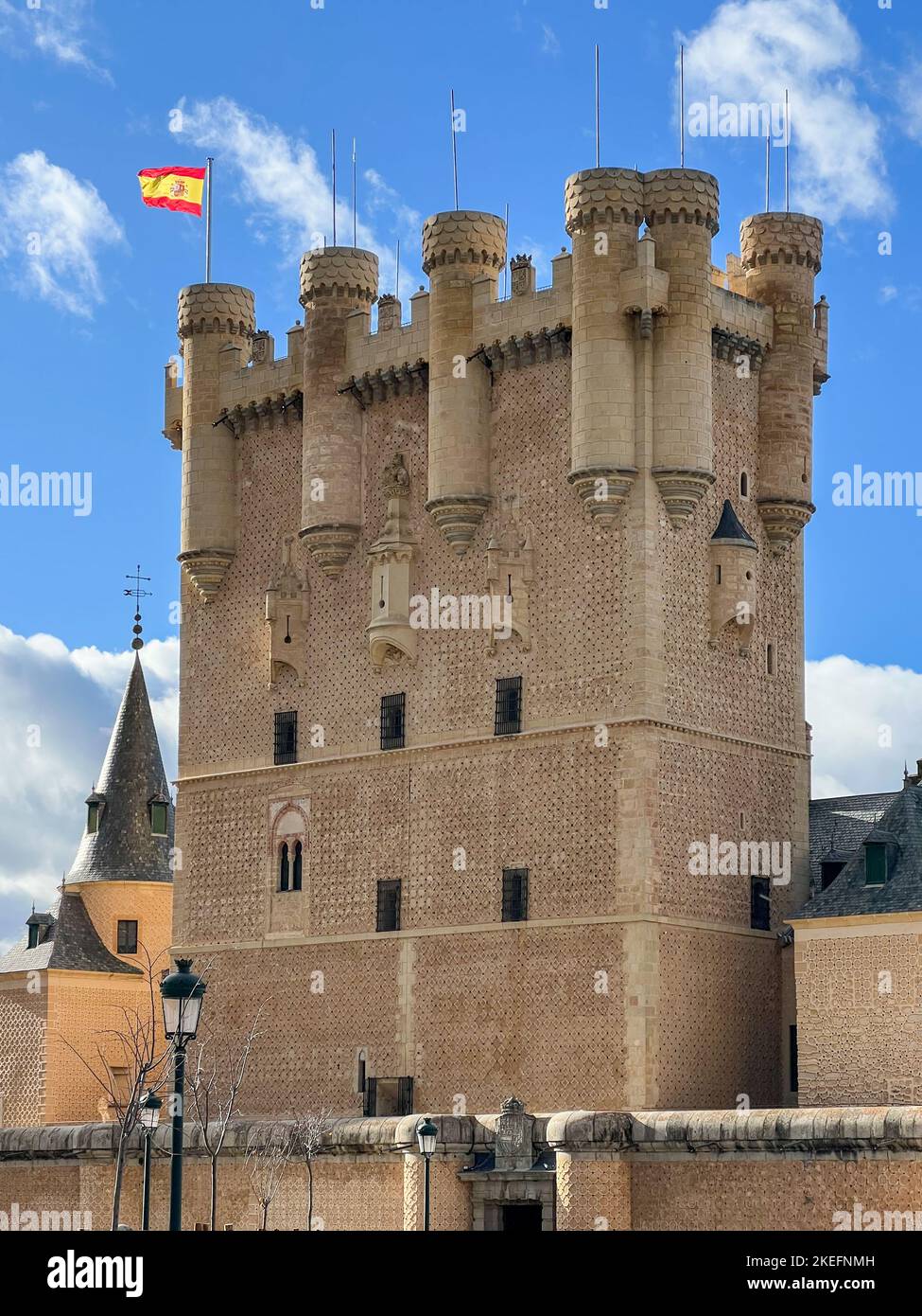 Alcazar Castle in Segovia, Spain. It is a medieval castle located in ...