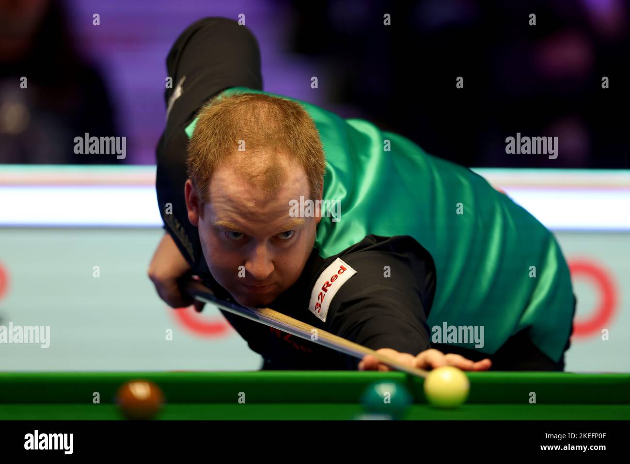 Northern Ireland’s Jordan Brown in action during his match against ...