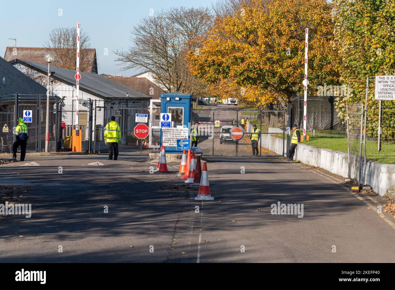 Processing migrants who have crossed the english channel hi-res stock ...