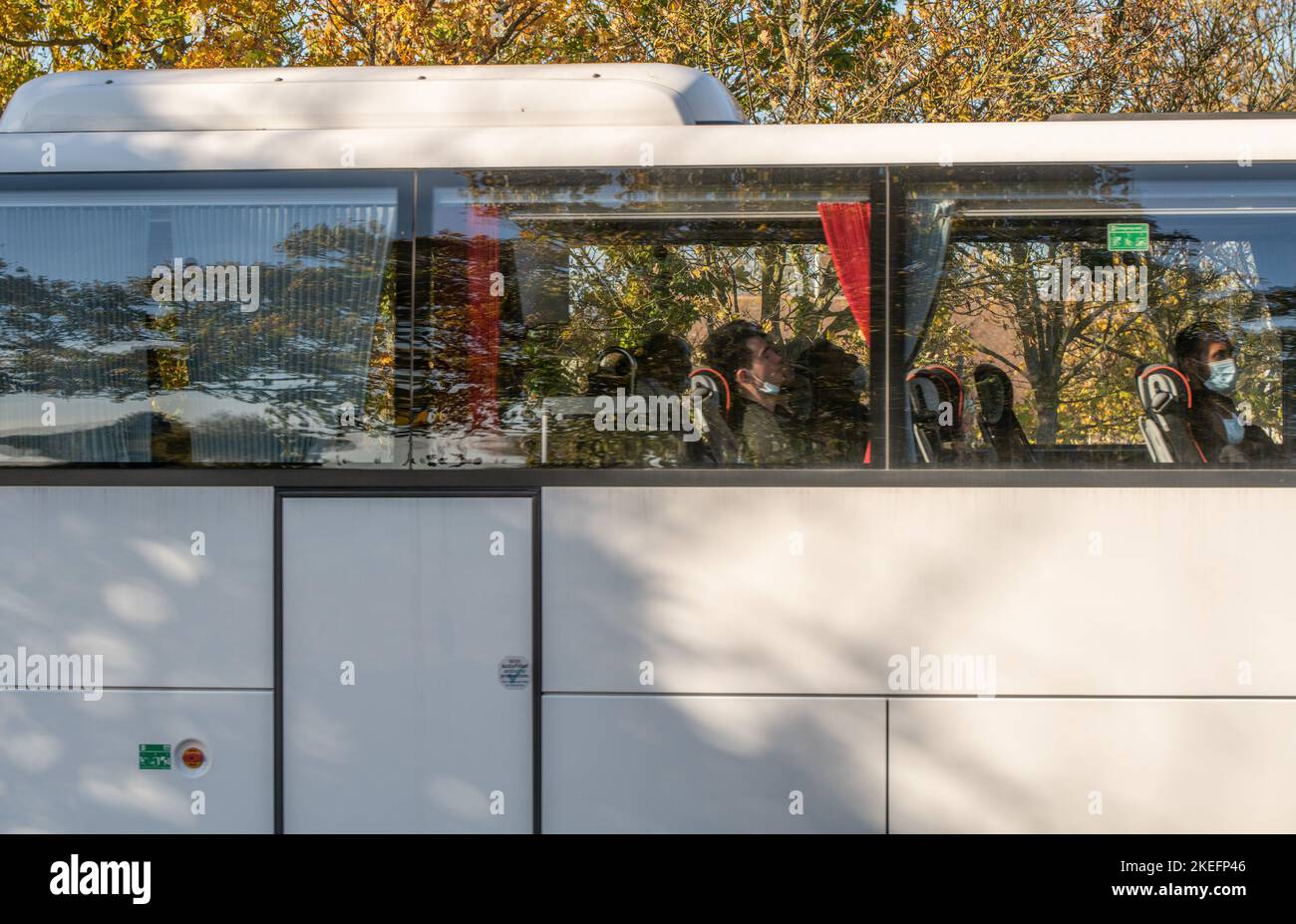 Processing migrants who have crossed the english channel hi-res stock ...