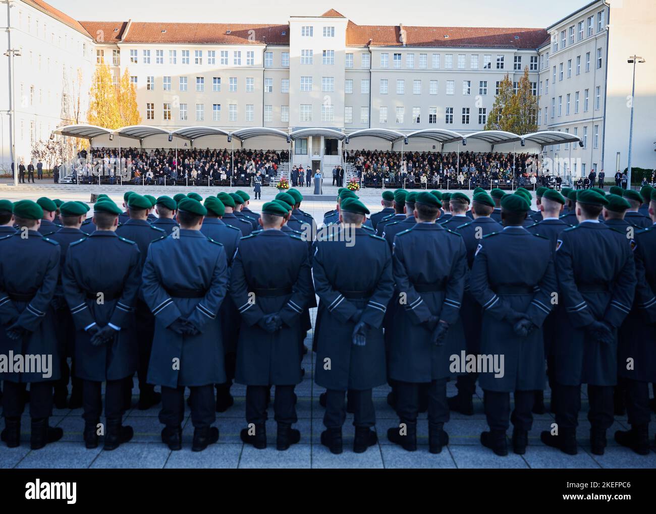 Berlin, Germany. 12th Nov, 2022. Christine Lambrecht (SPD) addresses ...
