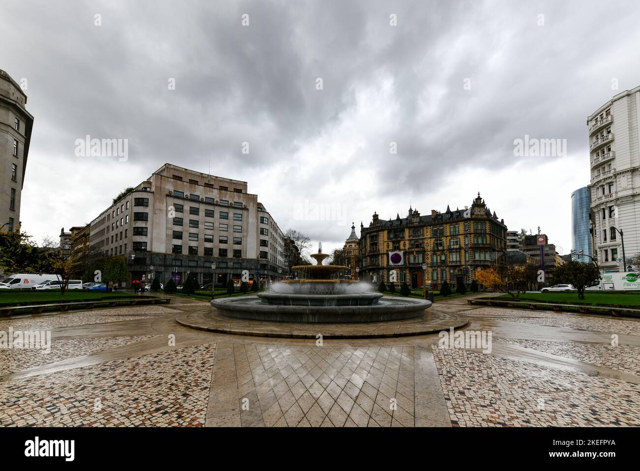 Bilbao, Spain - Nov 26, 2021: Plaza de Federico Moyua or Elliptical ...