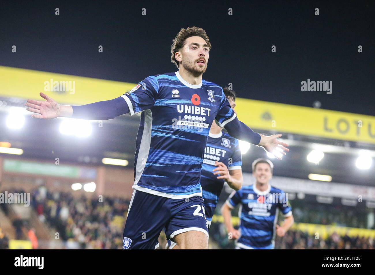 Matt Crooks #25 of Middlesbrough scores to make it 1-2 during the Sky ...