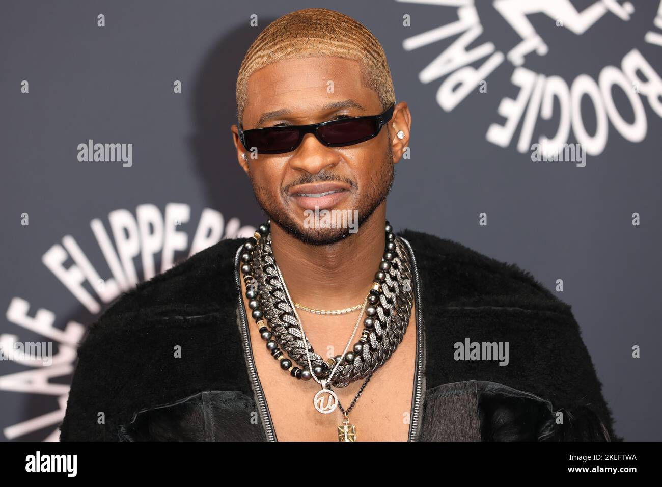 Usher attends the Opening of Flipper's Roller Boogie Palace in London ...