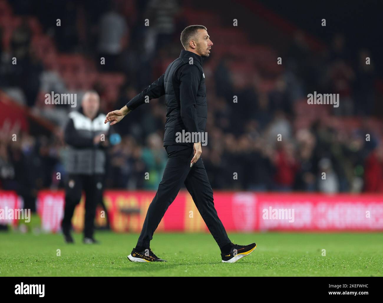 Bournemouth interim manager Gary O'Neil reacts following the Premier ...