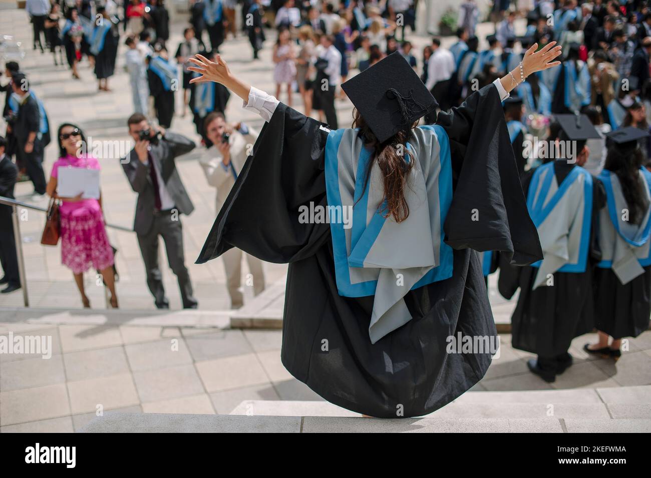 Celebrating passing degree hi-res stock photography and images - Alamy