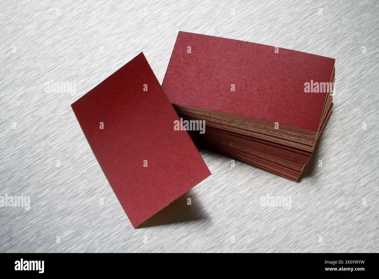 Blank Handmade Paper Business Card for Mockup Stock Photo - Alamy
