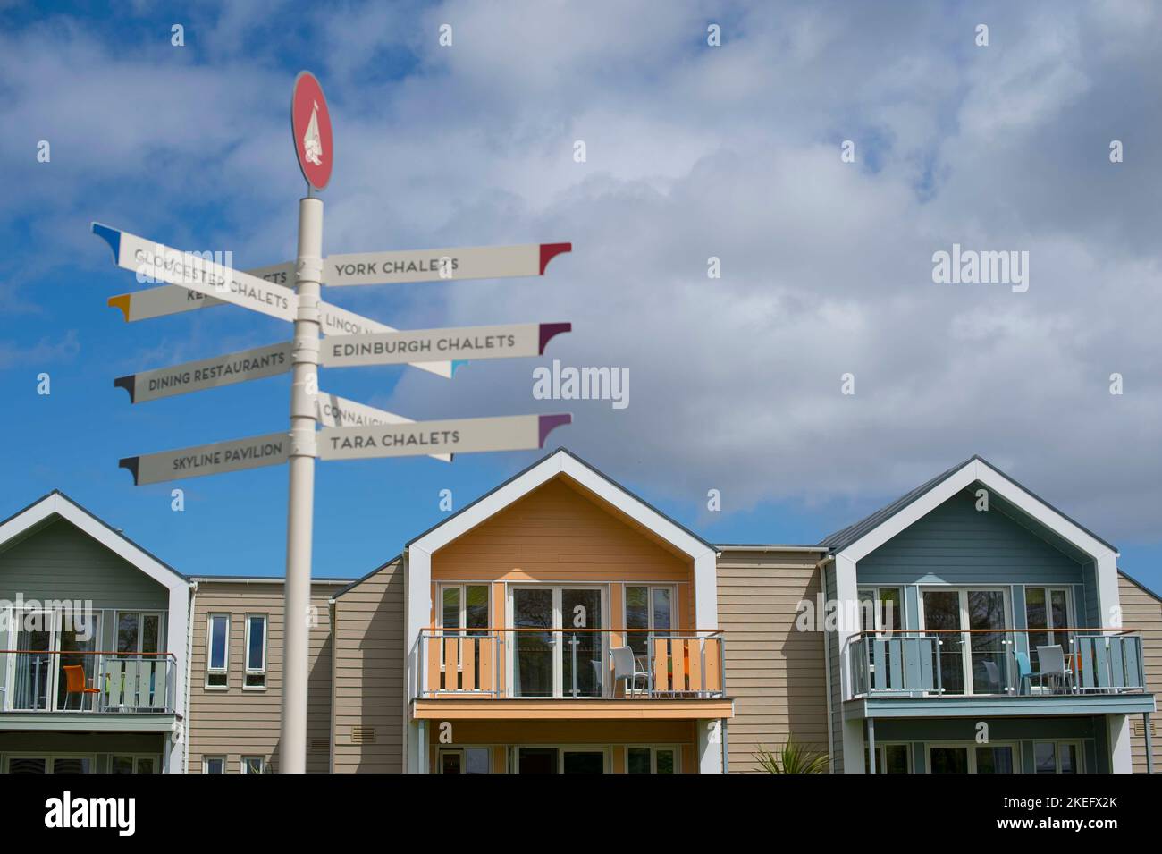 The new Chalets at Butlins, Minehead Stock Photo - Alamy