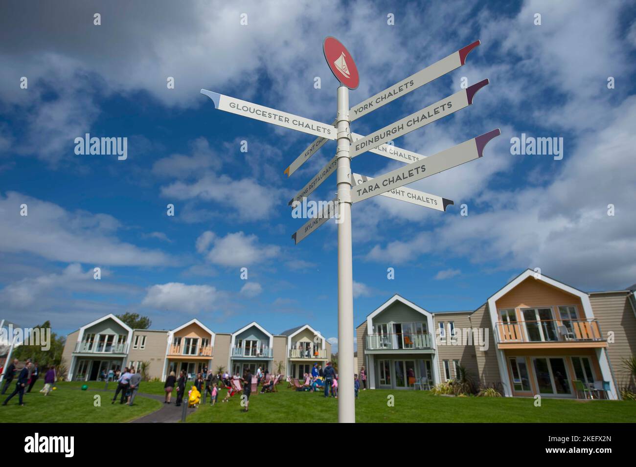 The new Chalets at Butlins, Minehead Stock Photo - Alamy