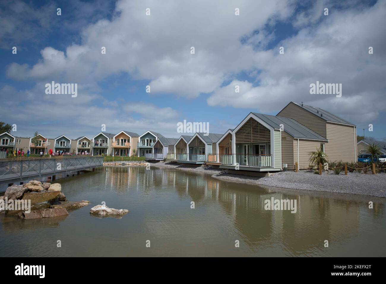 The new Chalets at Butlins, Minehead Stock Photo - Alamy