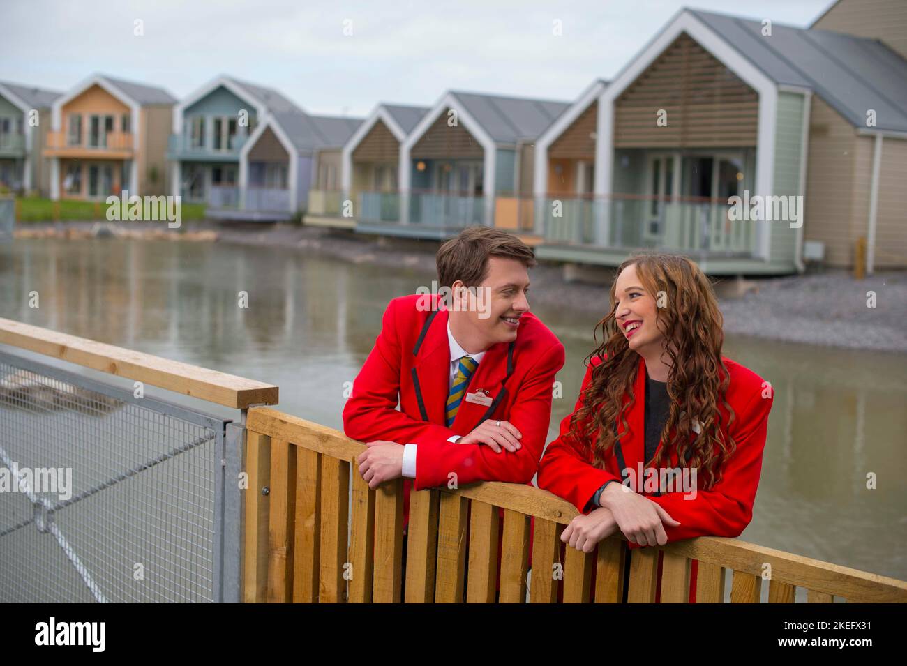 The new Chalets at Butlins, Minehead Stock Photo - Alamy