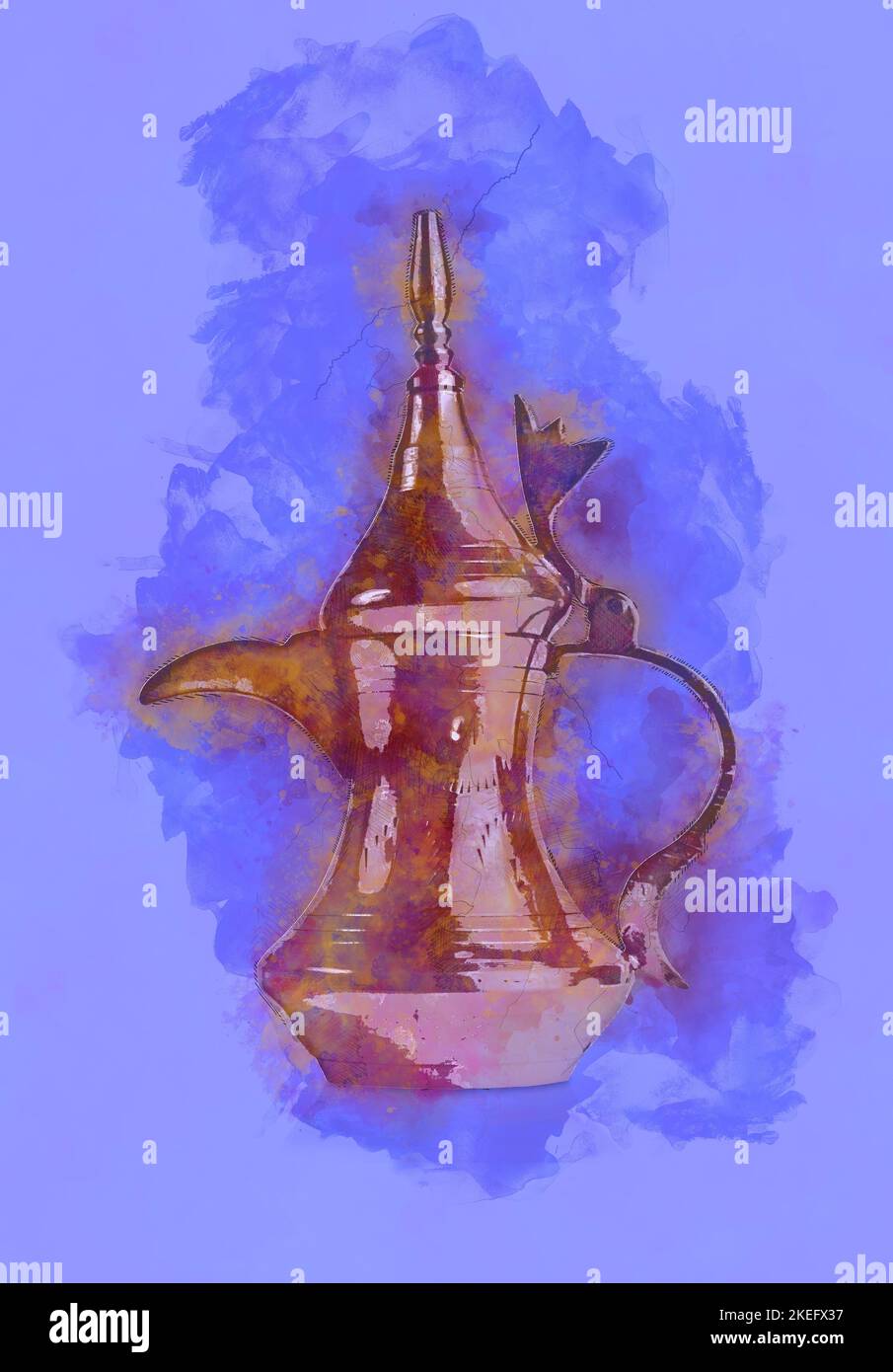 Saudi arabia dallah coffee pot hi-res stock photography and images - Alamy