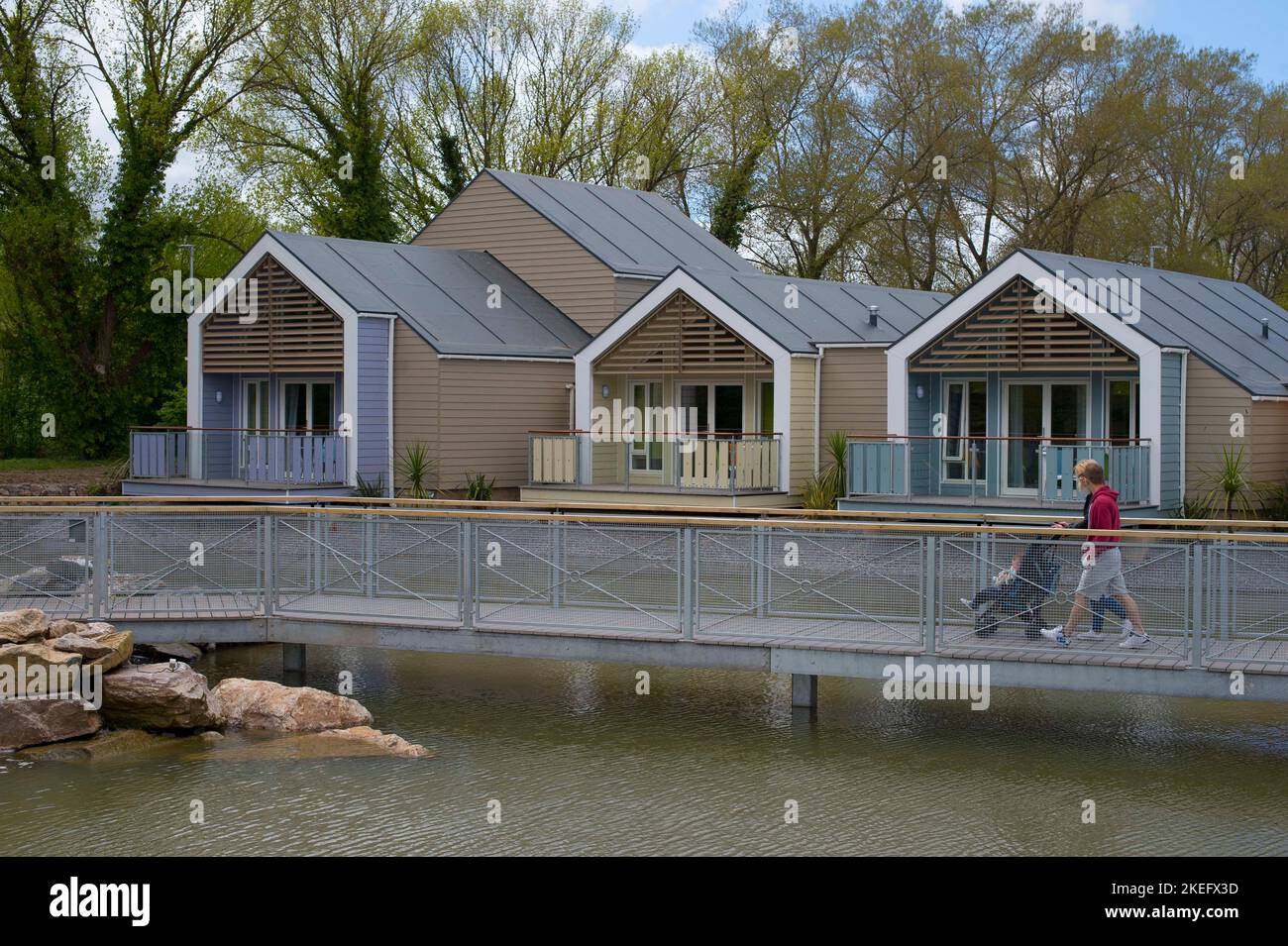 The new Chalets at Butlins, Minehead Stock Photo - Alamy