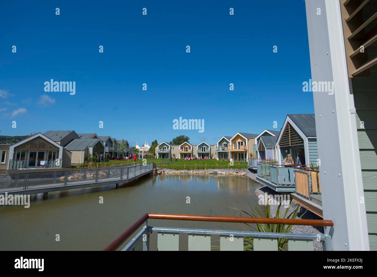 The new Chalets at Butlins, Minehead Stock Photo - Alamy