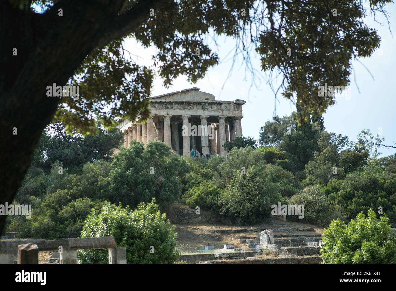 Temple of Hephaestus in Athens, Greece. Sunny view of Ancient Greek ...