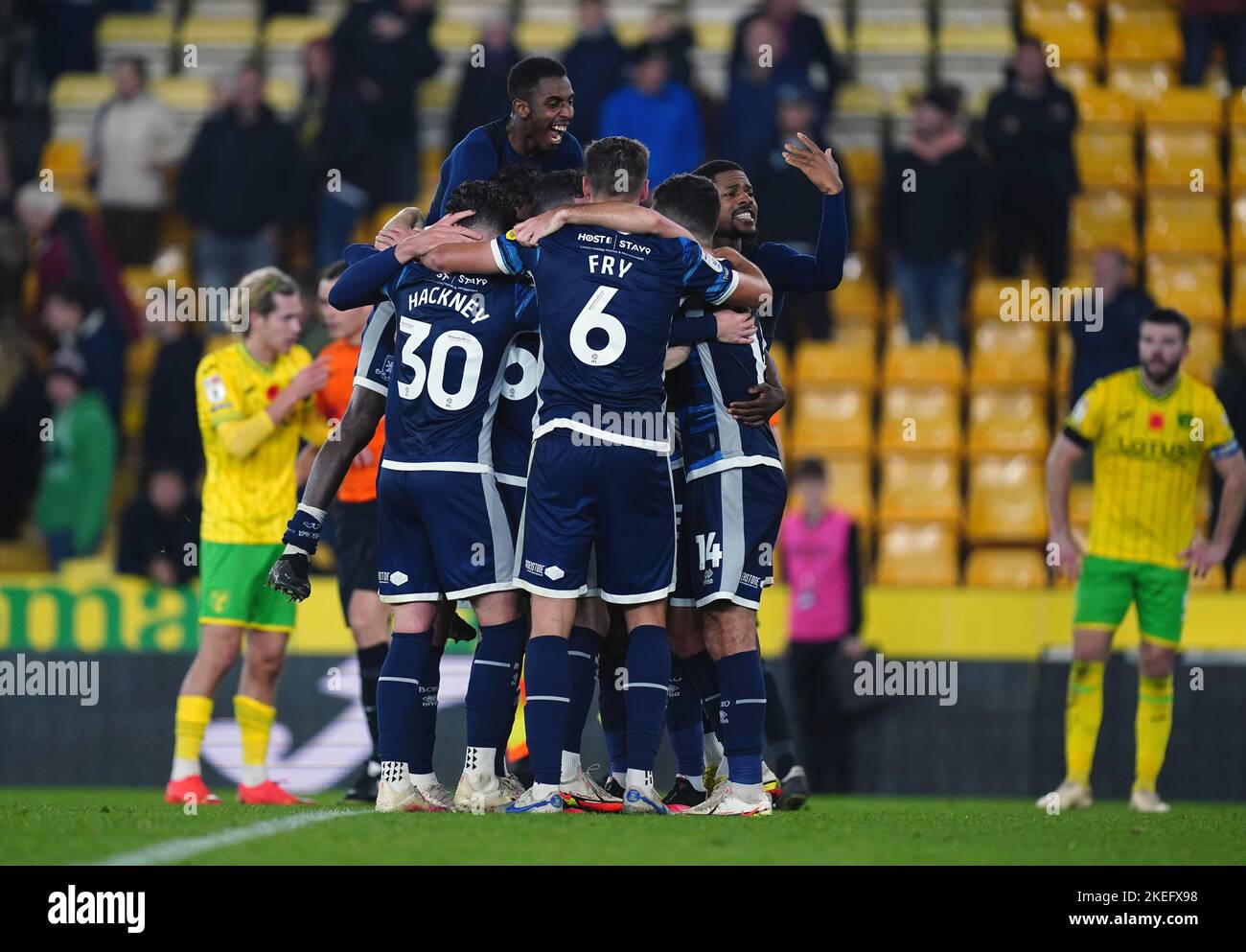 Middlesbrough players celebrate following the Sky Bet Championship ...
