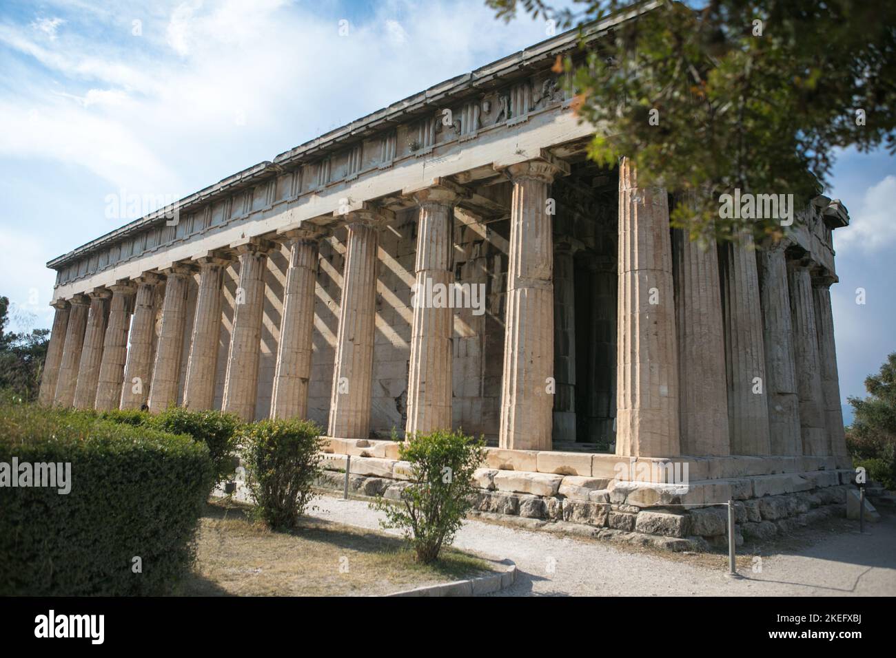 Temple of Hephaestus in Athens, Greece. Sunny view of Ancient Greek ...