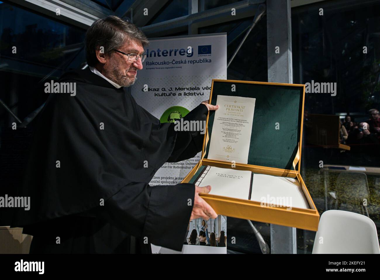 Brno, Czech Republic. 12th Nov, 2022. The Prior General of the Order of ...