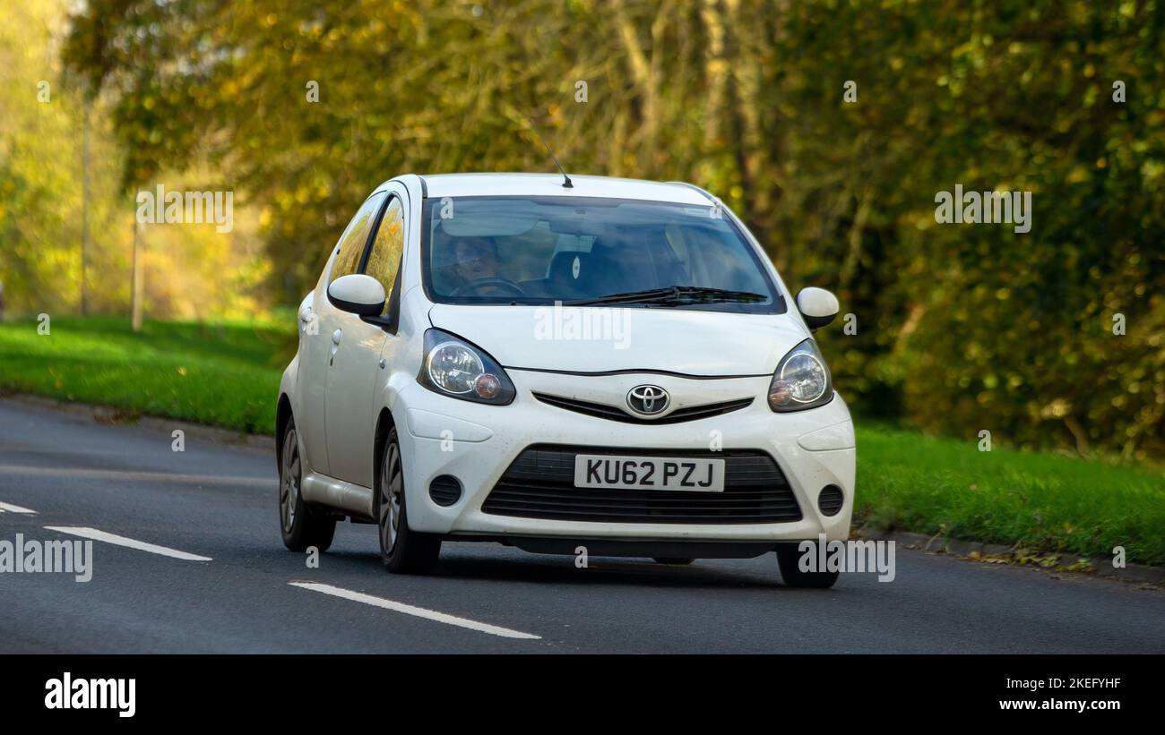 Toyota white car hi-res stock photography and images - Alamy