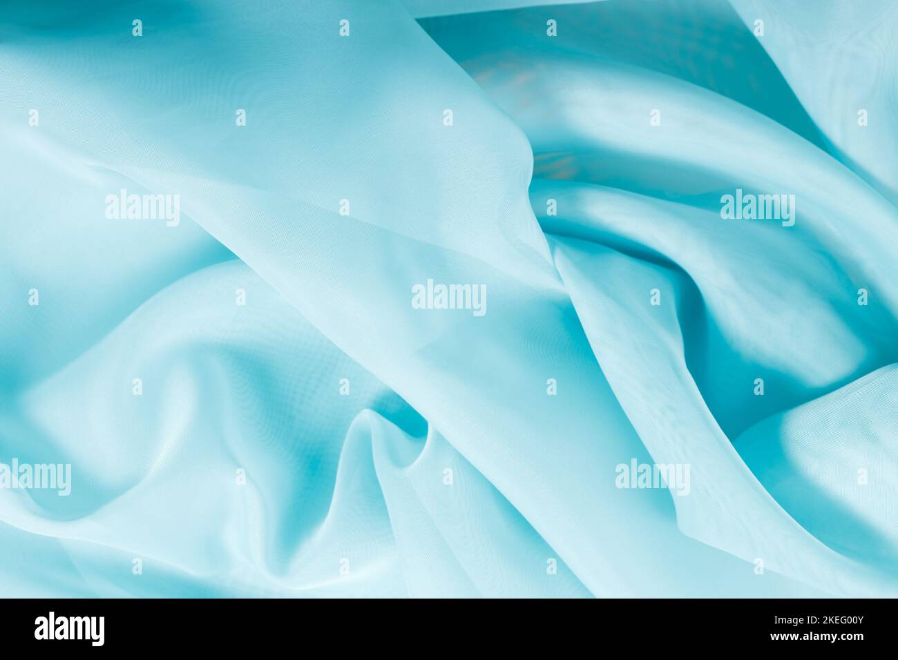 blue silk fabric. wavy fabric texture. High quality photo Stock Photo ...