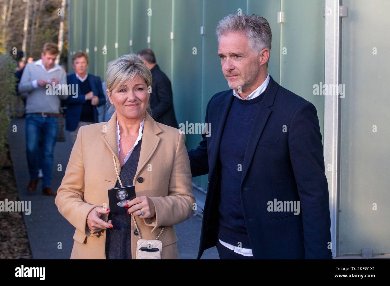 Lindsay and Christoff pictured after a funeral ceremony of Nicole Josy ...