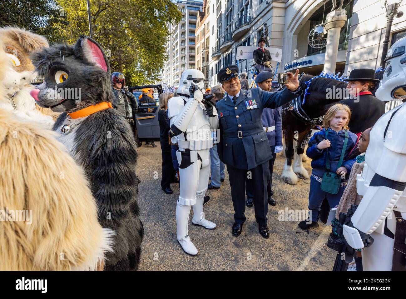 London, UK. 12th Nov, 2022. Scenes from the Lord Mayor’s Show in the ...