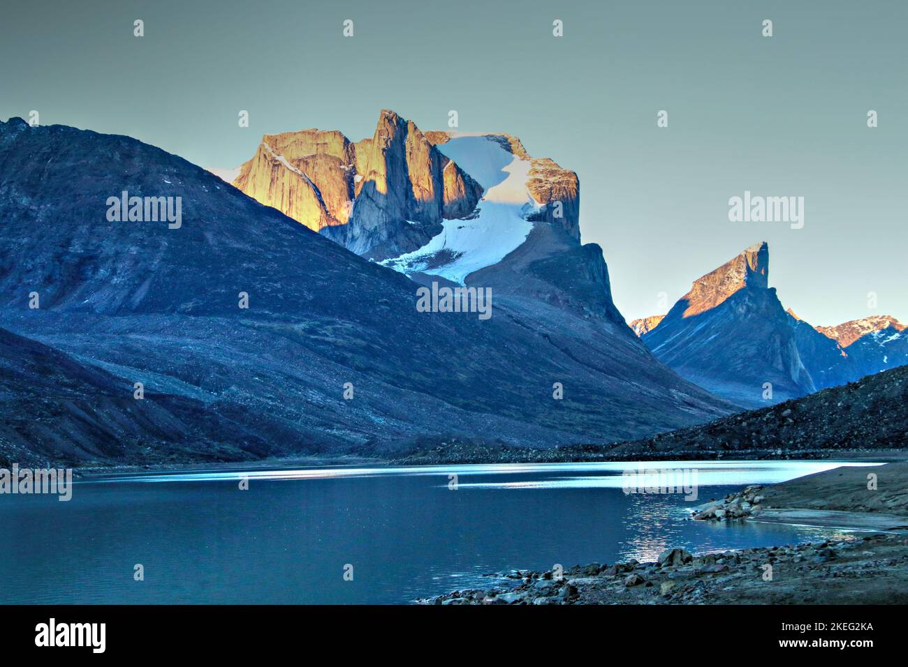 Reflections on Breidablik Peak, Akshayuk Pass Traverse, Auyuittuq ...