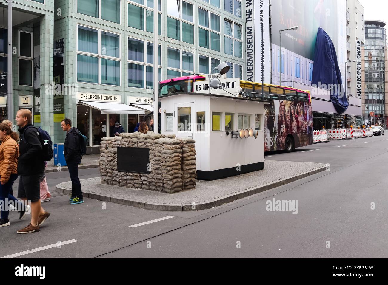 Berlin, Germany - 03. October 2022: View of the famous Checkpoint ...