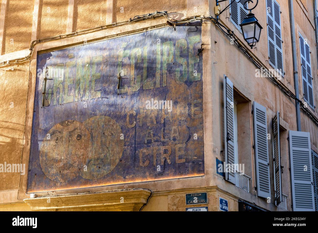 Old Signage, Aix-en-Provence, Provence-Alpes-Cote d'Azur, France ...